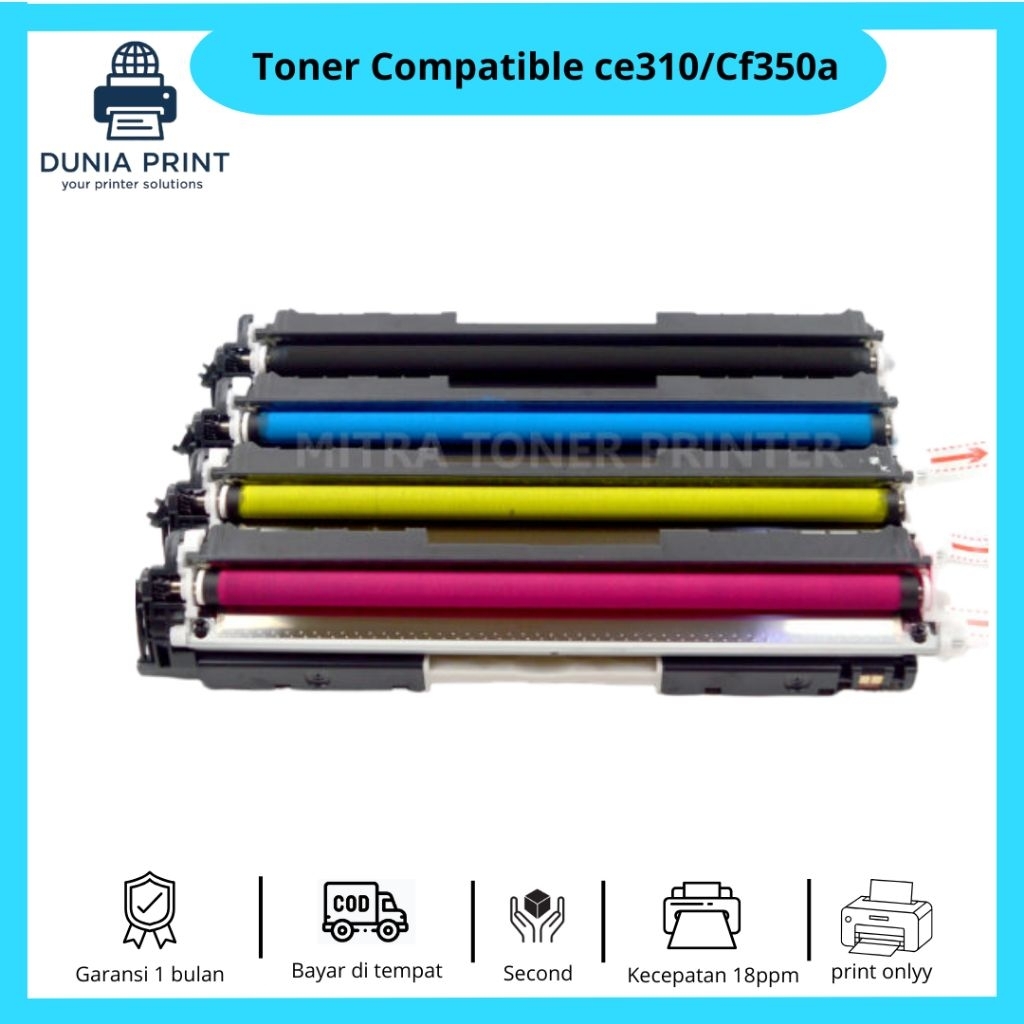 Jual Toner printer Cp1025,M177,M175,M176 compatible ce310/cf350a ...