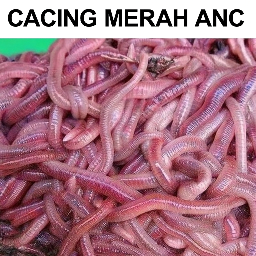Jual Cacing anc cacing merah hidup 500 gram garansi full | Shopee Indonesia