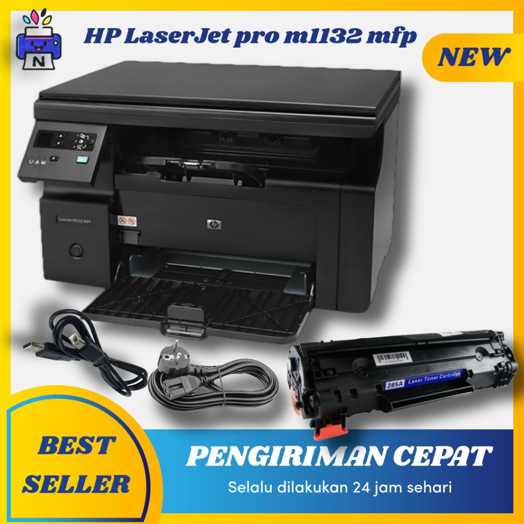 Jual printer hp laserjet pro m1132 mfp poto copy scan print garansi ...