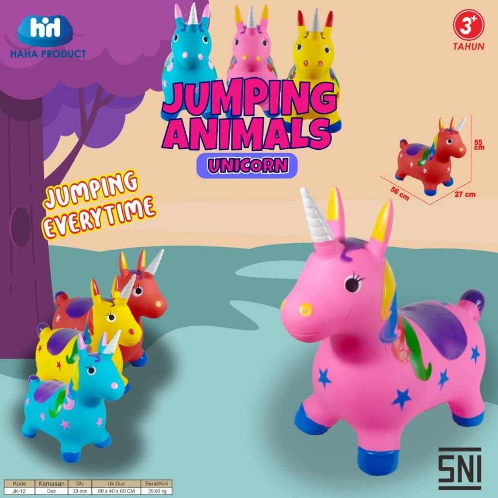 Jual ANIMAL JUMPING MUSIK JUMBO/JUMPING UNICORN/MAiNAN KUDA KUDAAN ...
