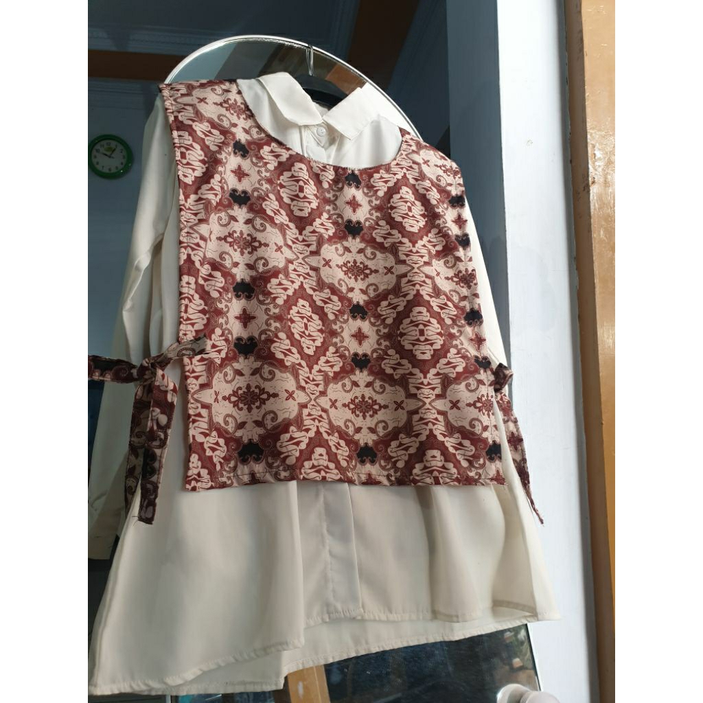 Jual VEST BATIK / ROMPI BATIK WANITA | Shopee Indonesia