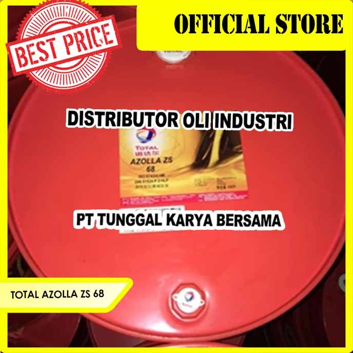 Jual TOTAL AZOLLA ZS 68 ( Premium Quality Hidrolik Oil - Drum 208 Liter ...