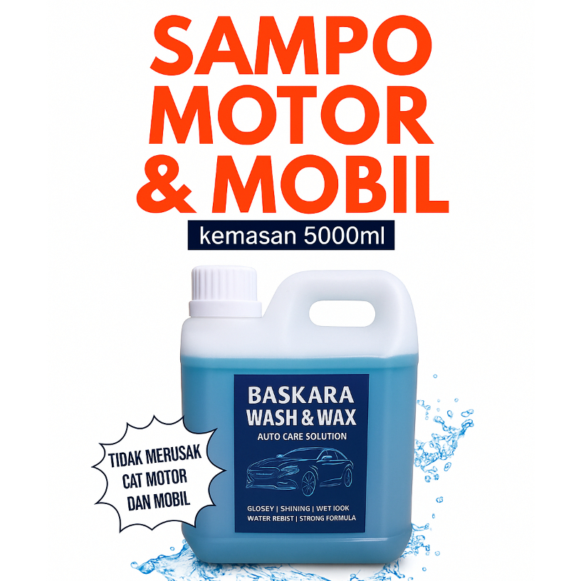 Jual Sampho Mobil dan Motor Kemasan 5 Liter Busa Melimpah dan ...