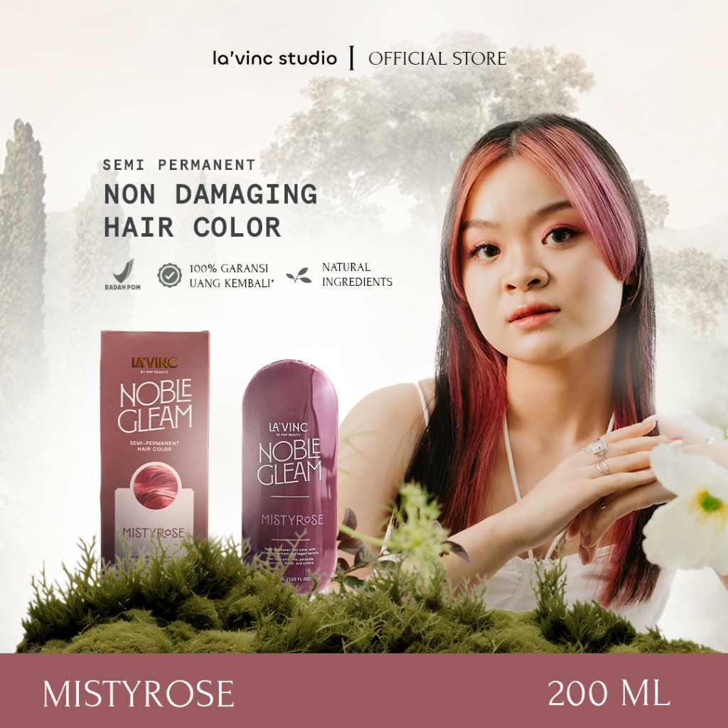 Jual Lavinc Hair Color 200ml- Warna Misty Rose Natural Ingredients (cat ...