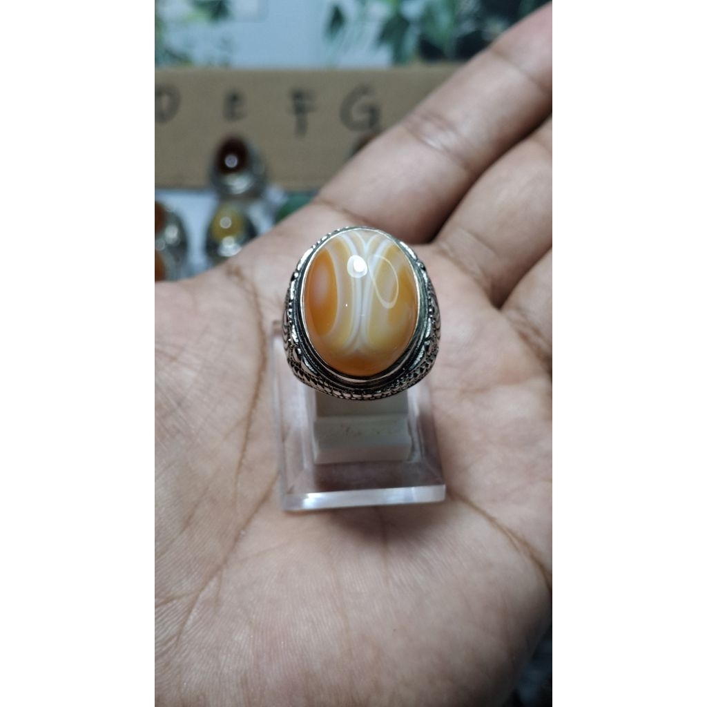 Jual (COD)Sulaiman madu ring alpaka size 7,2 | Shopee Indonesia