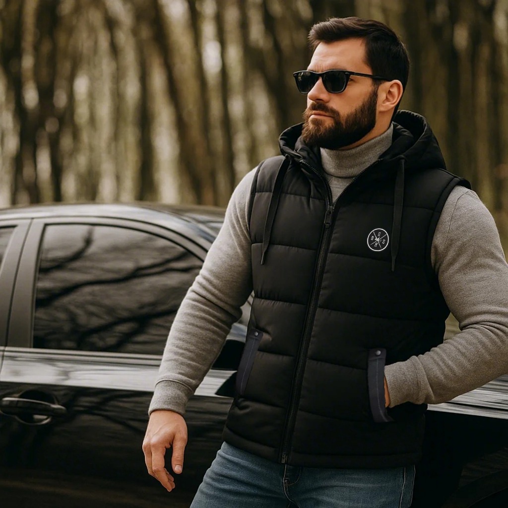 Jual Jaket Rompi Motor Pria hitam tebal hangat GELEMBUNG Jacket Touring ...