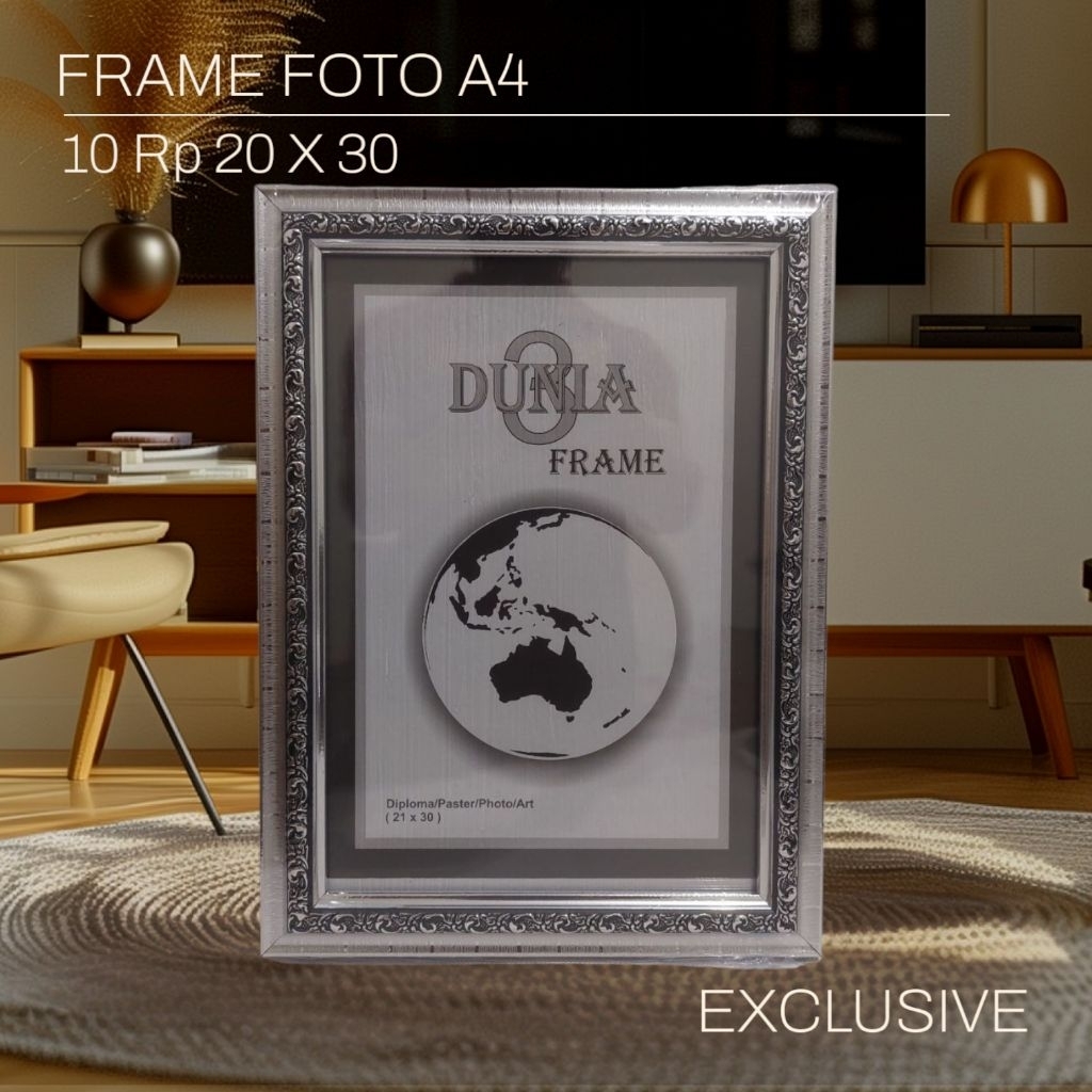 Jual DUNIA FRAME FOTO 20X30 SILVER 10Rs FIGURA / BINGKAI / PIGURA ...