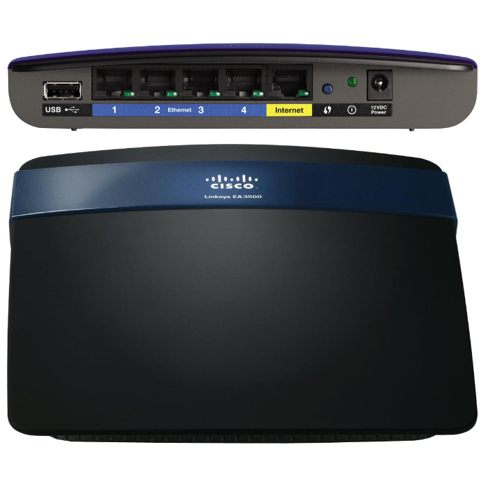 Jual Cisco Linksys EA3500 Dual-Band Gigabit Router OpenWrt Load Balance ...