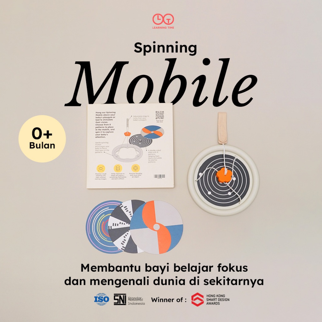 Jual Learning Time - Spinning Mobile - Visual Kontras Tinggi untuk ...