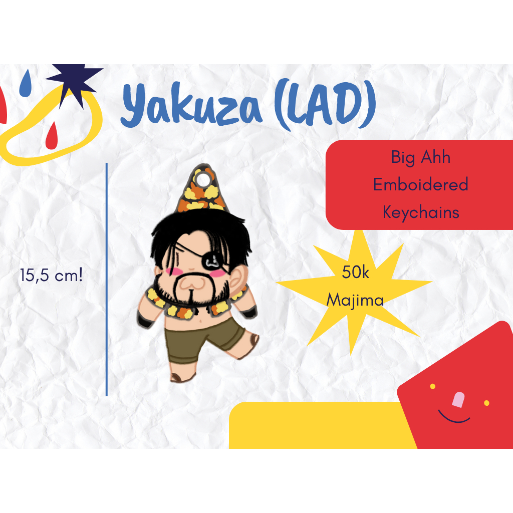 Jual Yakuza Embroidered Keychain (Keychain Bordir) | Shopee Indonesia