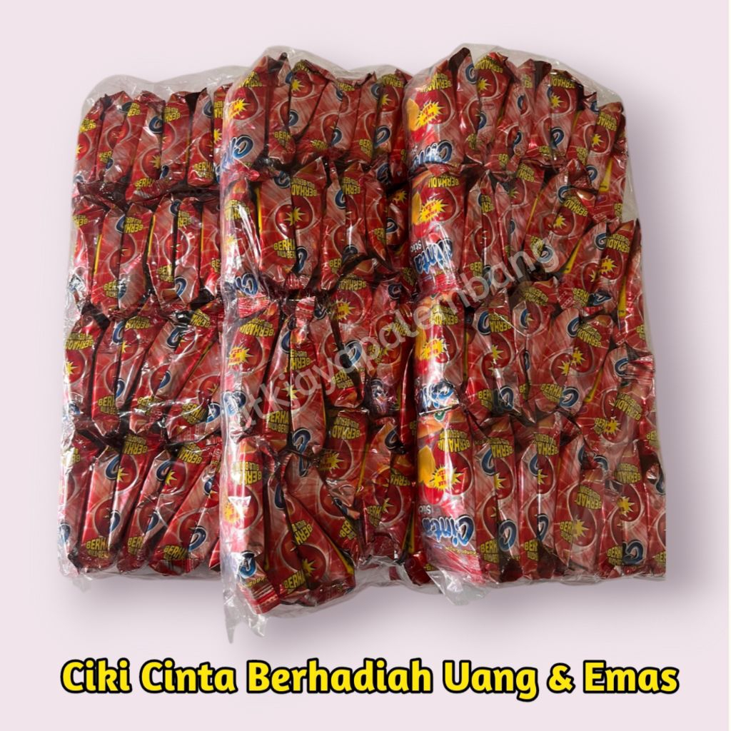Jual snakc jajanan ciki cinta berhadiah uang isi 120 pcs | Shopee Indonesia