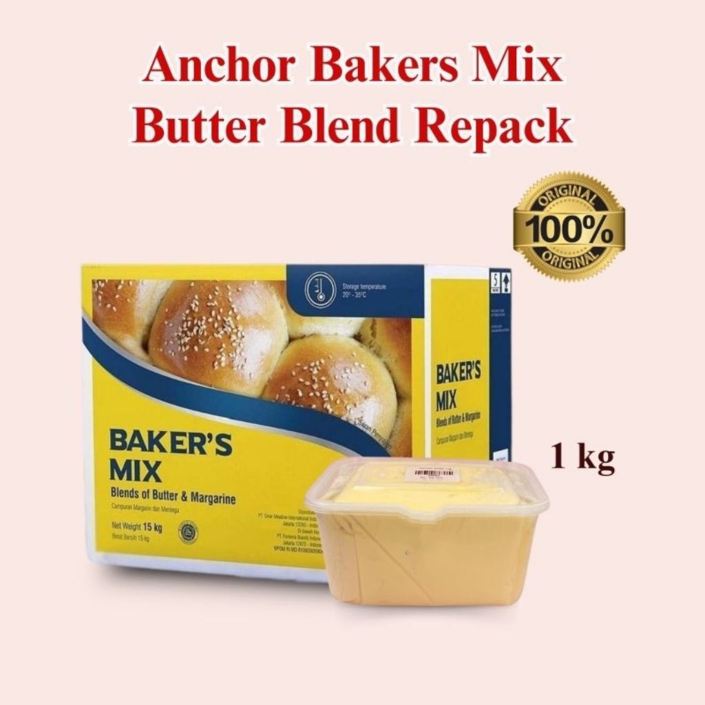Jual ANCHOR BAKERS MIX BUTTER BLEND (REPACK) | Shopee Indonesia