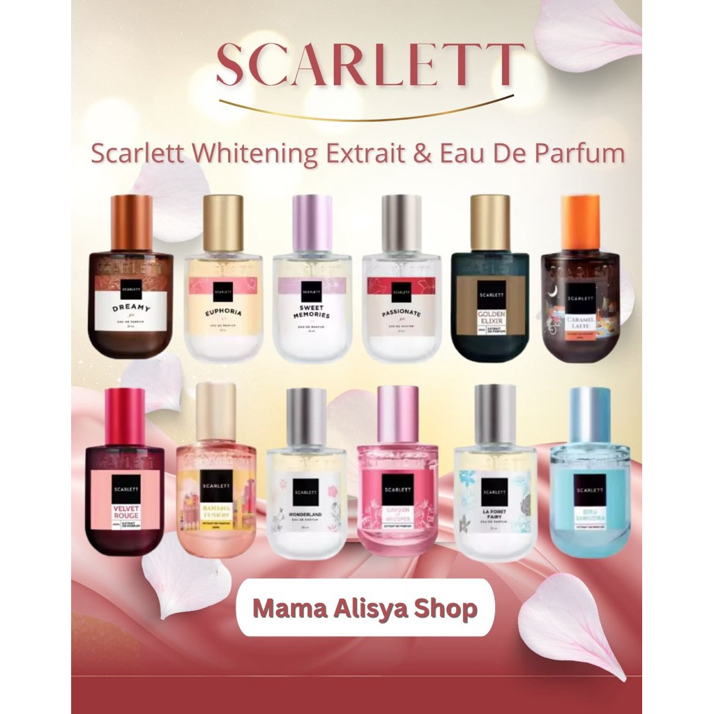 Jual Scarlett Extrait & Eau De Parfum All Varian Best Seller - ORIGINAL ...