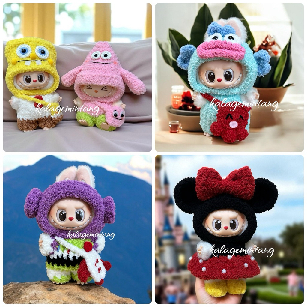 Jual [PO]Baju Labubu V3 V1 & V2 Costume Labubu/ kostum Labubu handmade ...