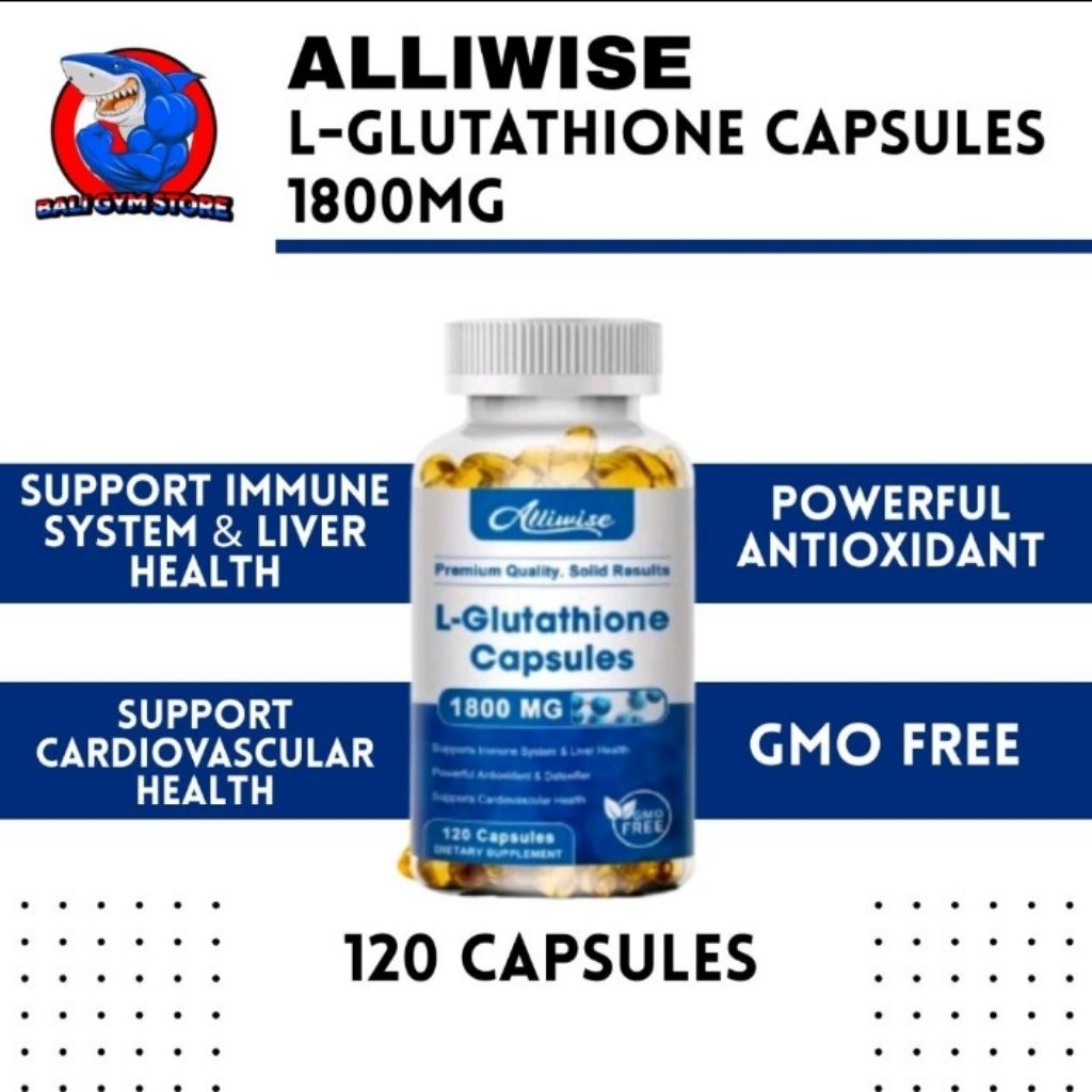 Jual Alliwise L-GLUTATHIONE CAPSULES 1800Mg Support Immune System ...