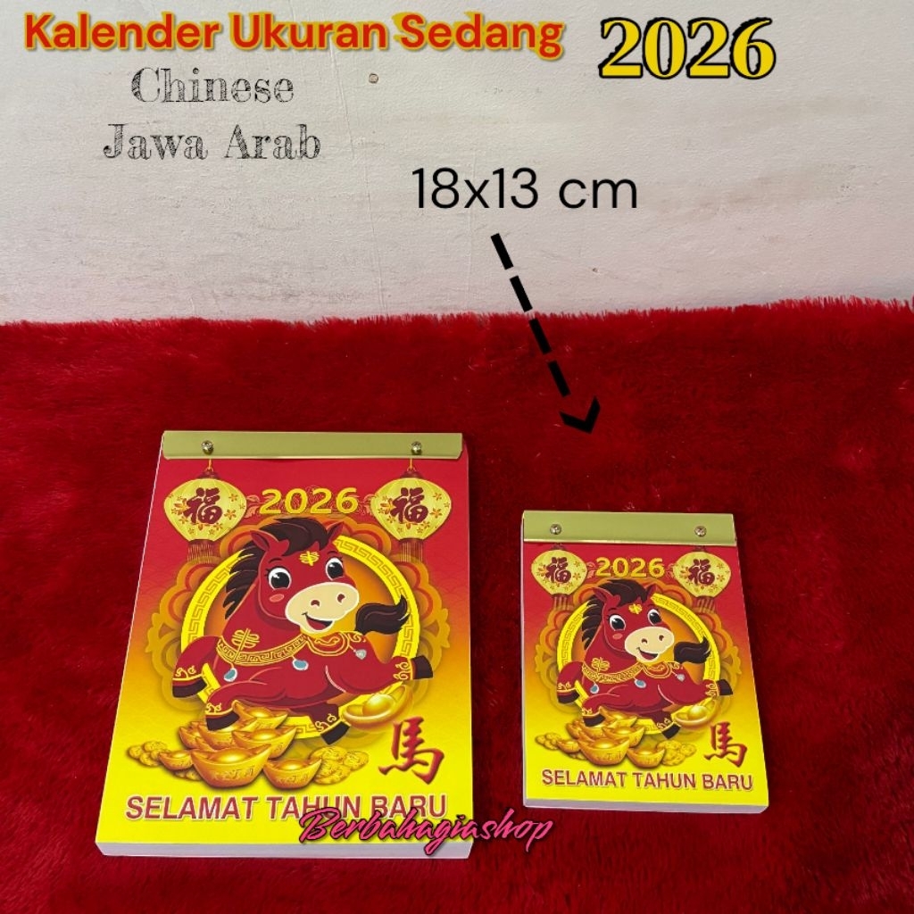 Jual Kalender Calendar China Robek Harian Tahun 2026 Ukuran Sedang Cina ...