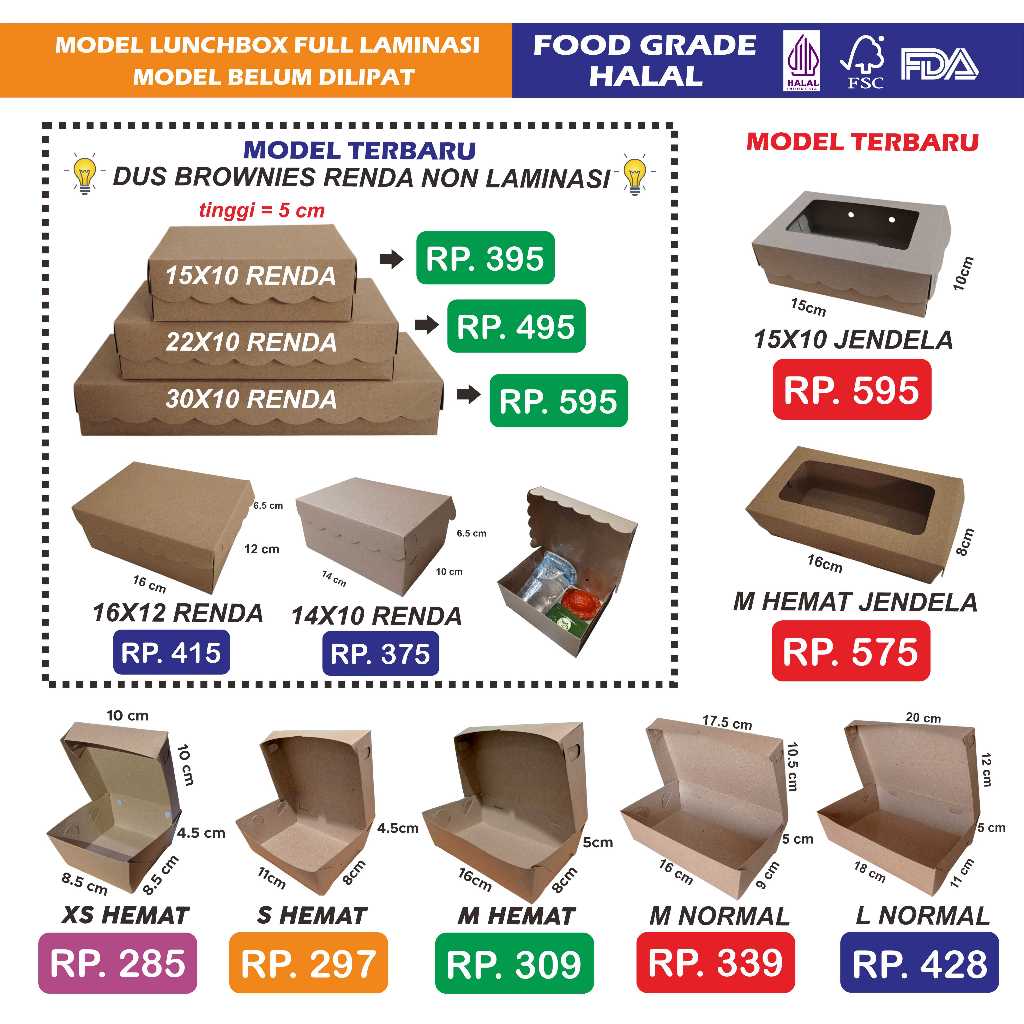 Jual Paper Lunch Terlengkap & Harga Terbaru Mei 2026 | Shopee Indonesia