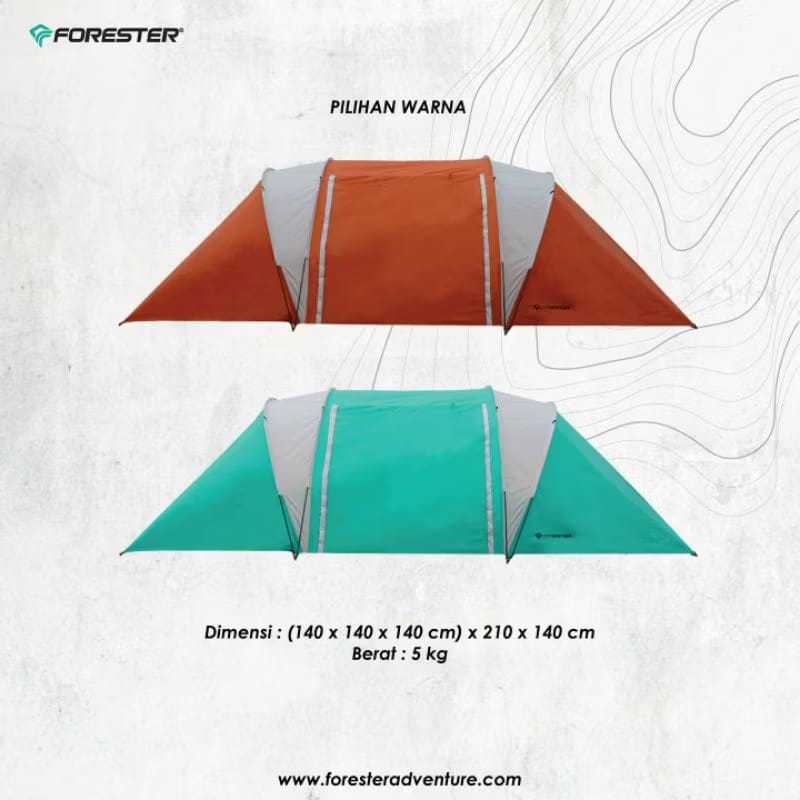 Jual TENDA FORESTER ZETA KAPASITAS 4-5 ORANG DOUBLE LAYER DAN KABIN ...