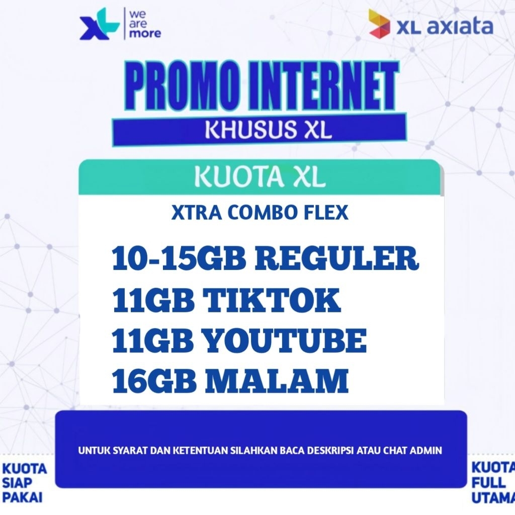 Jual PROMO!!!KUOTA XL XTRA COMBO FLEX | Shopee Indonesia