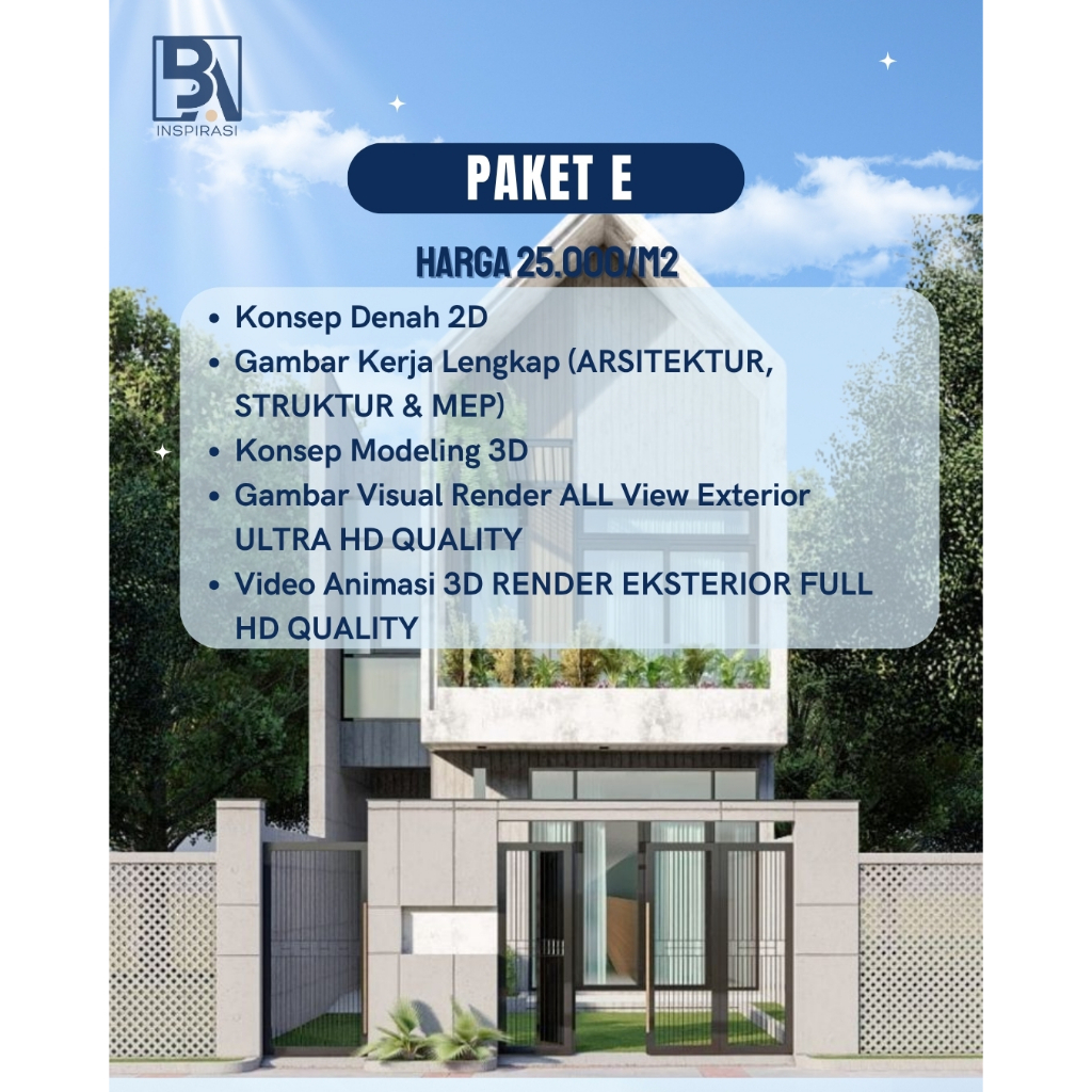 Jual JASA DESAIN 3D VISUAL RENDER DAN GAMBAR KERJA | Shopee Indonesia