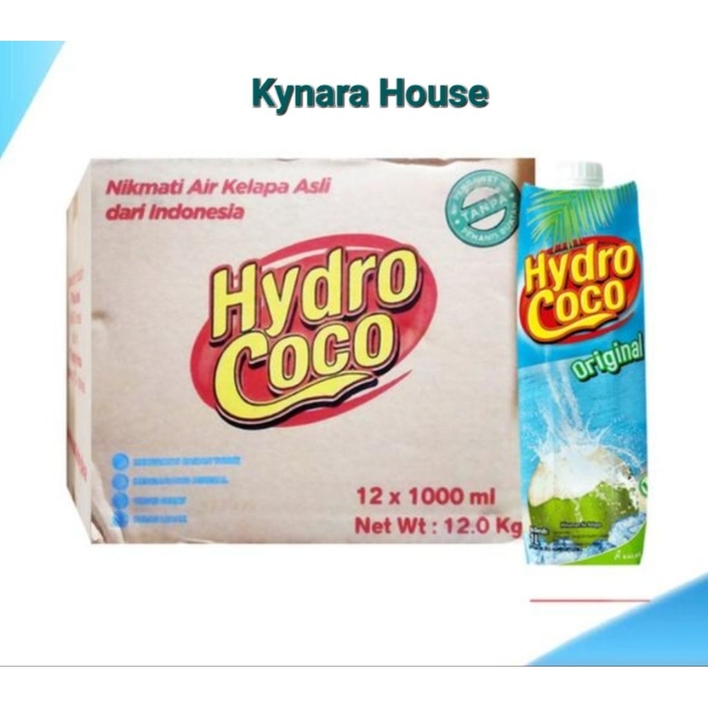 Jual Hydro Coco Natural Health Drink 12x1 Liter (Karton) | Shopee Indonesia