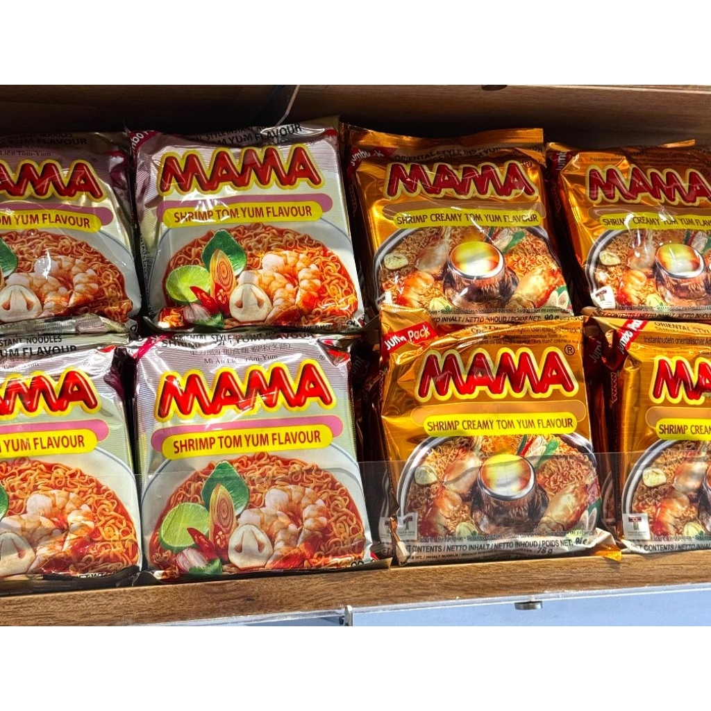 Jual MAMA MIE INSTAN THAILAND JUMBO PACK 2PCS | SHRIMP TOM YUM & SHRIMP ...