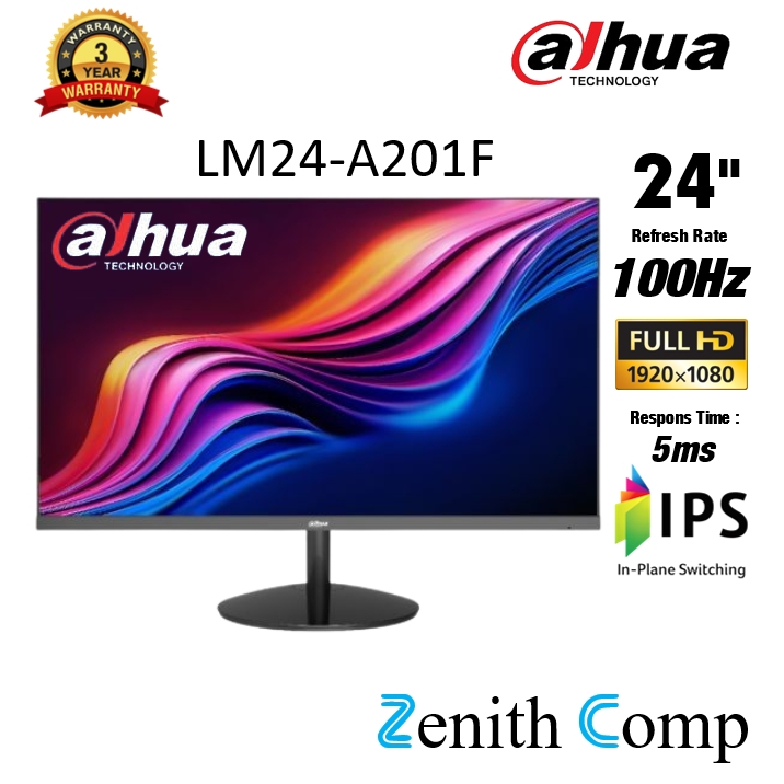 Jual Monitor DAHUA LM24-A201F 24", IPS, 100Hz, HDMI, VGA | Shopee Indonesia