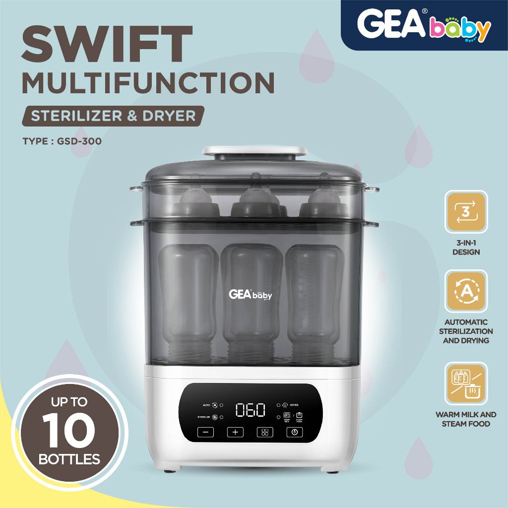 Jual GEA Baby Swift Multifunction Sterilizer & Dryer GSD-300 Steril ...