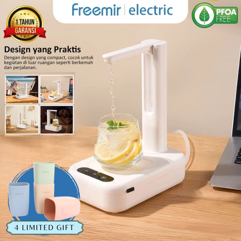Jual freemir Pompa Air Galon Electric Otomatis Portable Water Pump ...