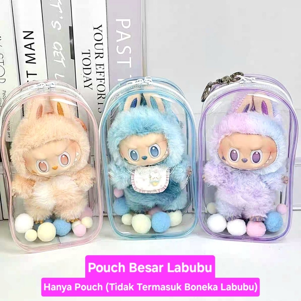Jual ST4373 TEBAL Pouch BESAR Labubu Crybaby Hacipupu FREE Pompom Tas ...