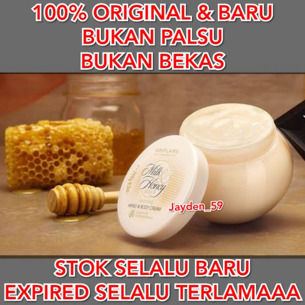 Jual MILK & HONEY GOLD NOURISHING HAND & BODY CREAM KEMASAN BESAR ...