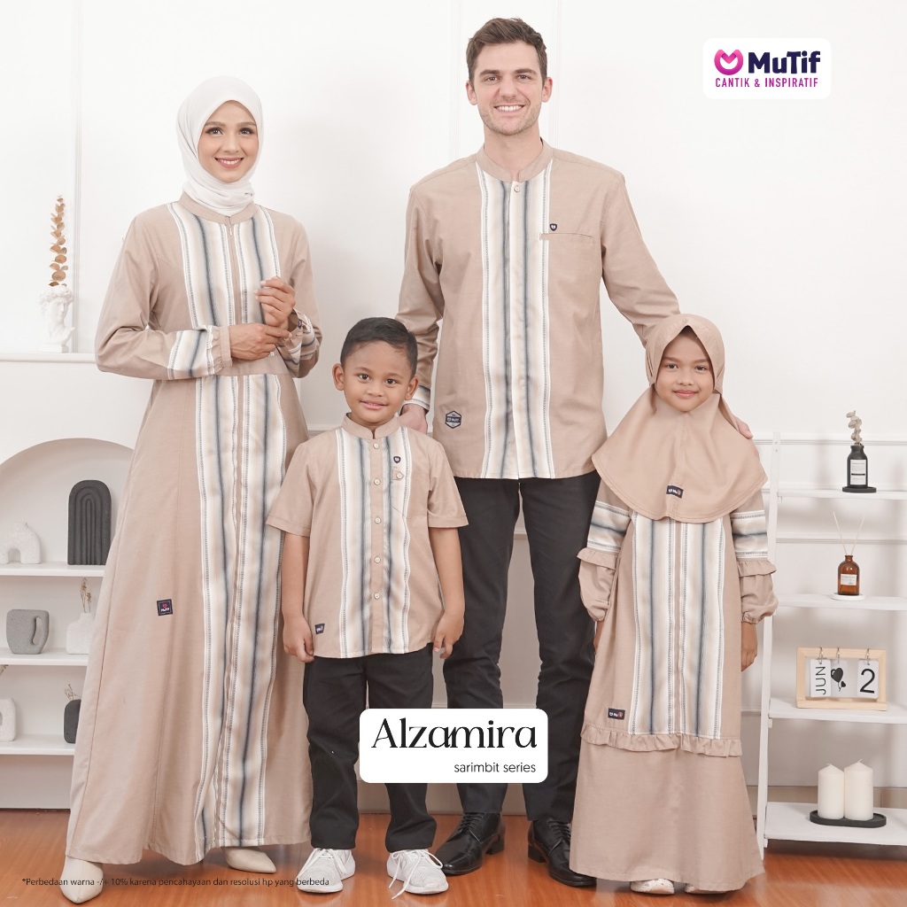 Jual MuTif Seragam Keluarga Lebaran 2026 Alzamira Alzam Toasted Brown ...