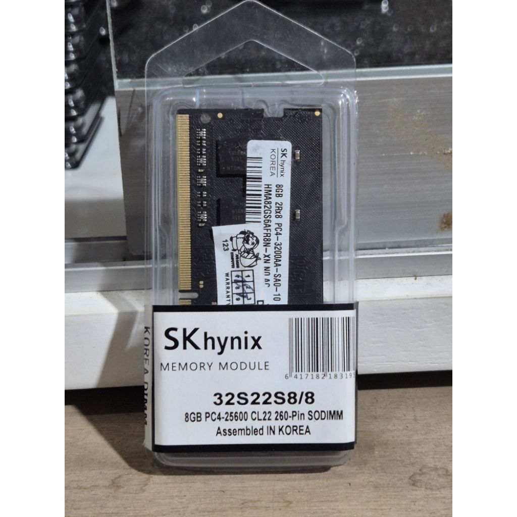 Jual RAM SK Hynix SoDiMM 8GB 3200 Mhz DDR4 PC4-3200 Memory Laptop ...