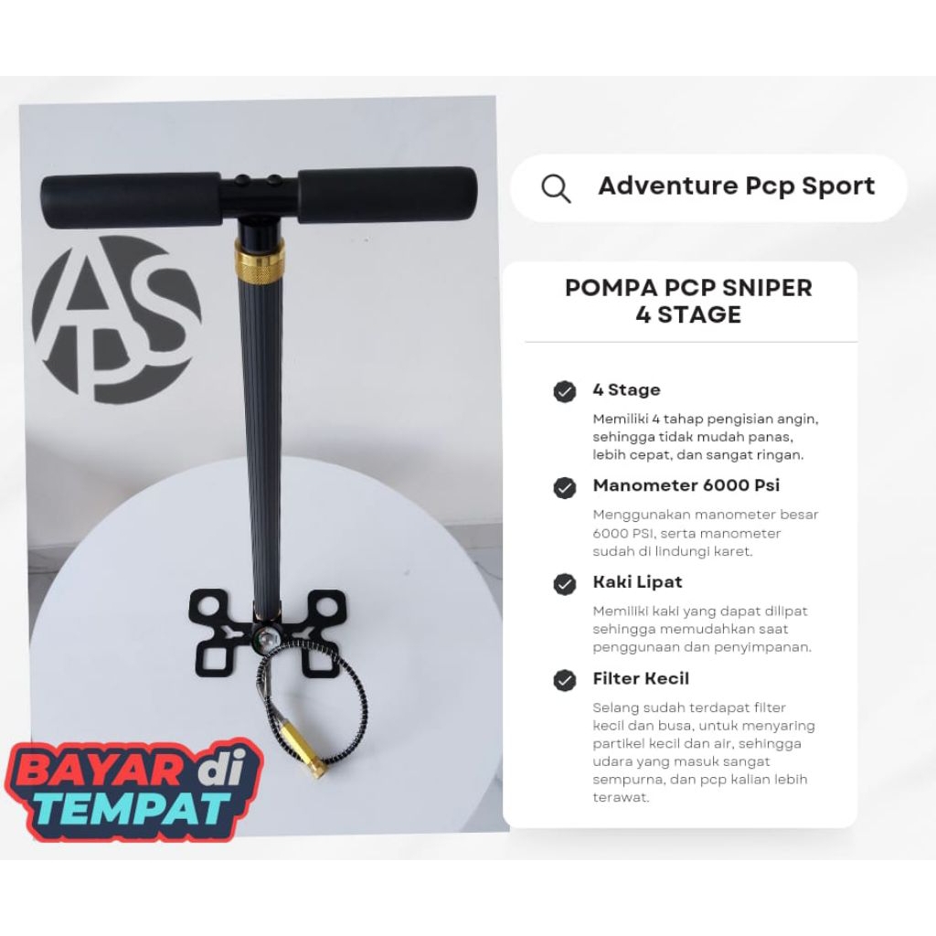 Jual Pompa Pcp 4 Stage Sniper Kaki Lipat | Pompa Pcp Murah | Pompa Pcp ...