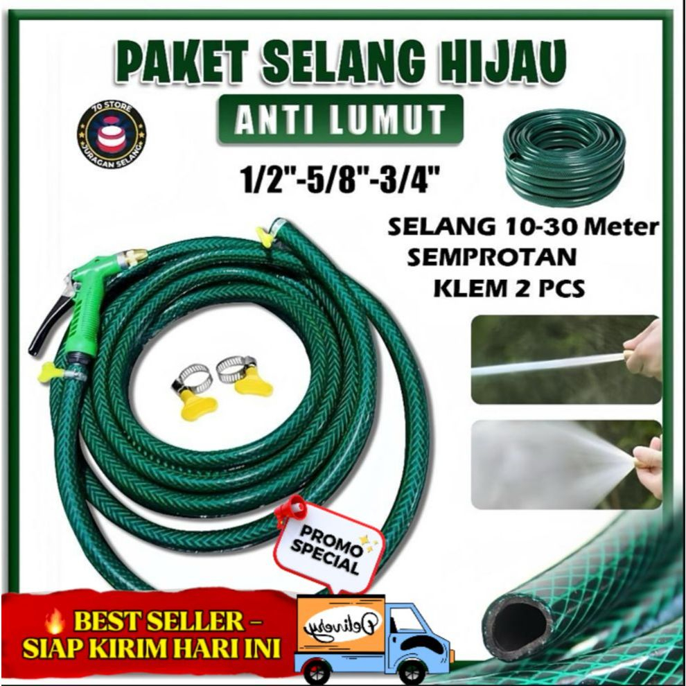 Jual Paket Semprotan Selang Air 10 - 30 Meter Jet Spray Selang Air ...