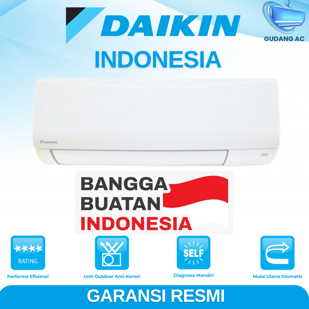 Jual AC Daikin 1 PK Breeze Indonesia FTP25AV149 | Shopee Indonesia