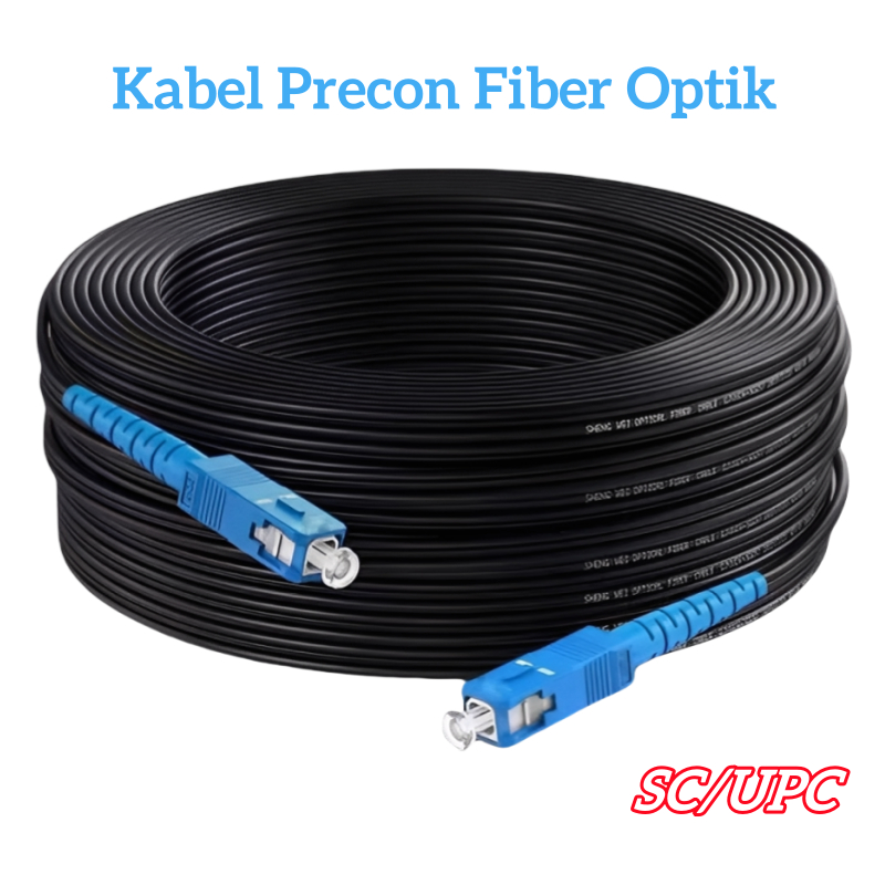 Jual Kabel Precon Fiber Optik 1 CORE 3 SELING SC/UPC Kabel FO 50M 100M 200M | Shopee Indonesia