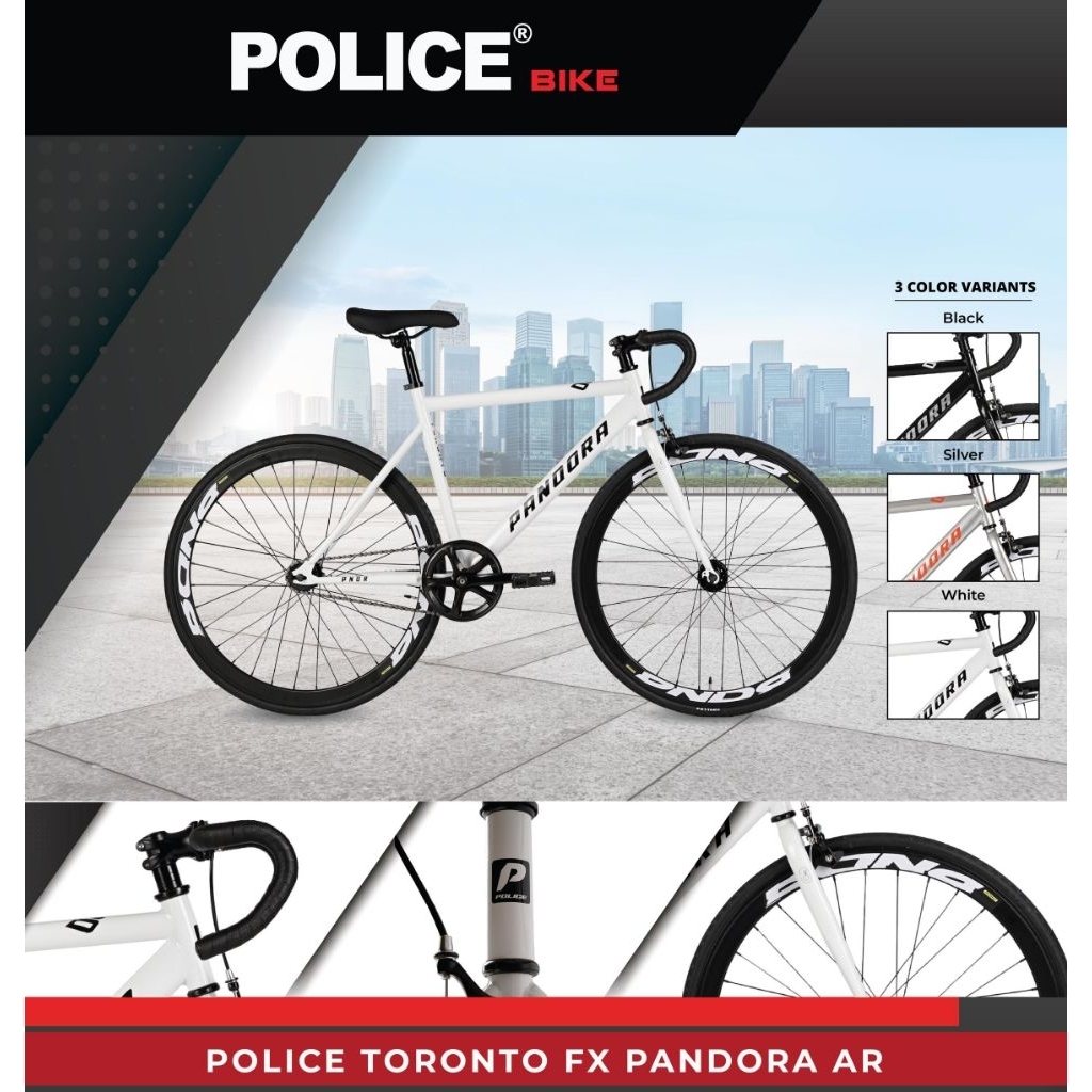 Jual Sepeda Fixie / Balap Police Toronto Pandora AR 700C, Doltrap Flip ...