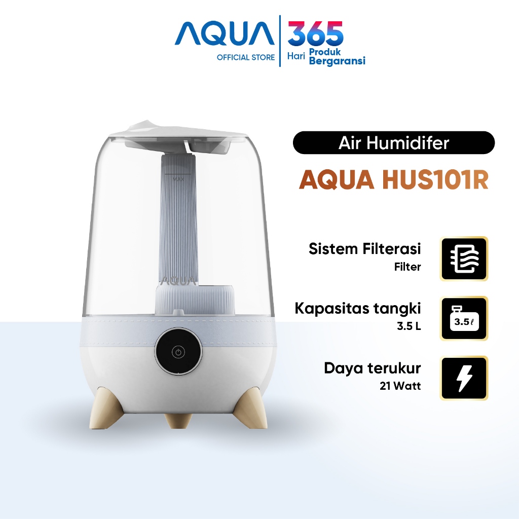 Jual AQUA HUS101R 3.5L Humidifier with Essential Oil Diffuser Tray ...