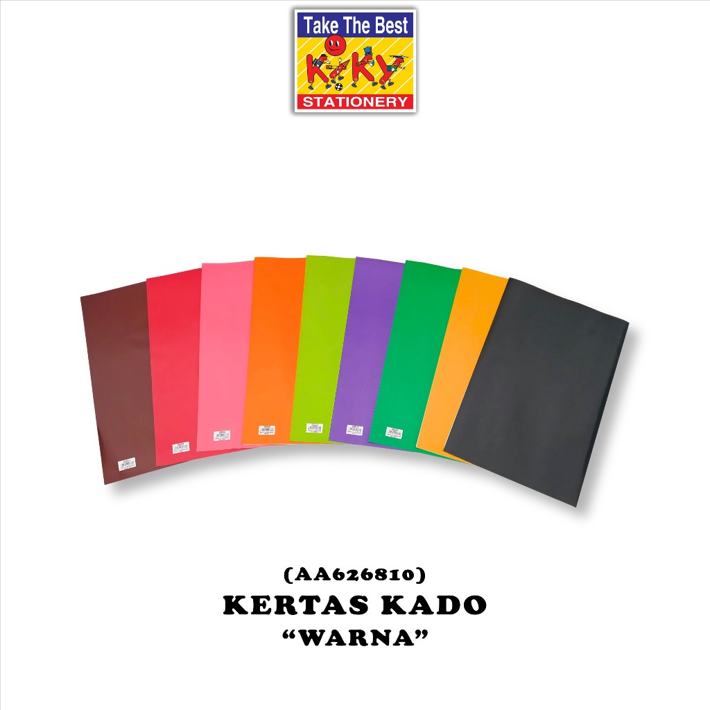 Jual KIKY Kertas Kado Polos Warna (Glossy) - Per 1 Lembar | Shopee ...