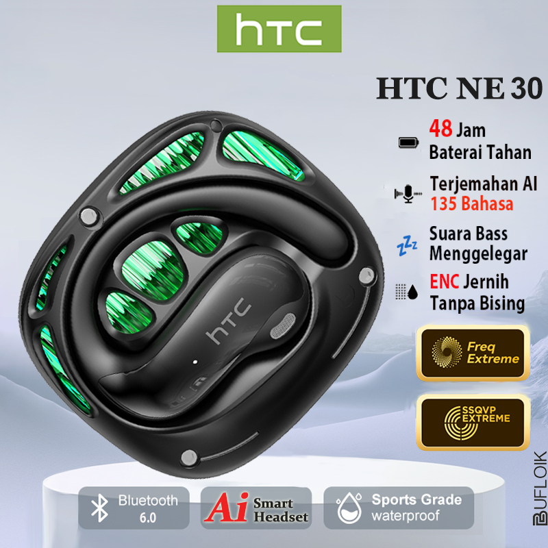 Jual HTC NE30 True Wireless OWS AI Headphones Bluetooth V6.0 Earhook ...