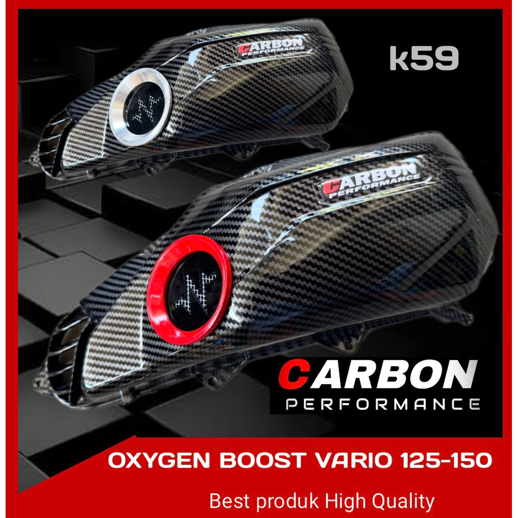 Jual CORONG UDARA BOSTER OXYGEN KIPS RACING CARBONTD VARIO 125 150 k59 ...