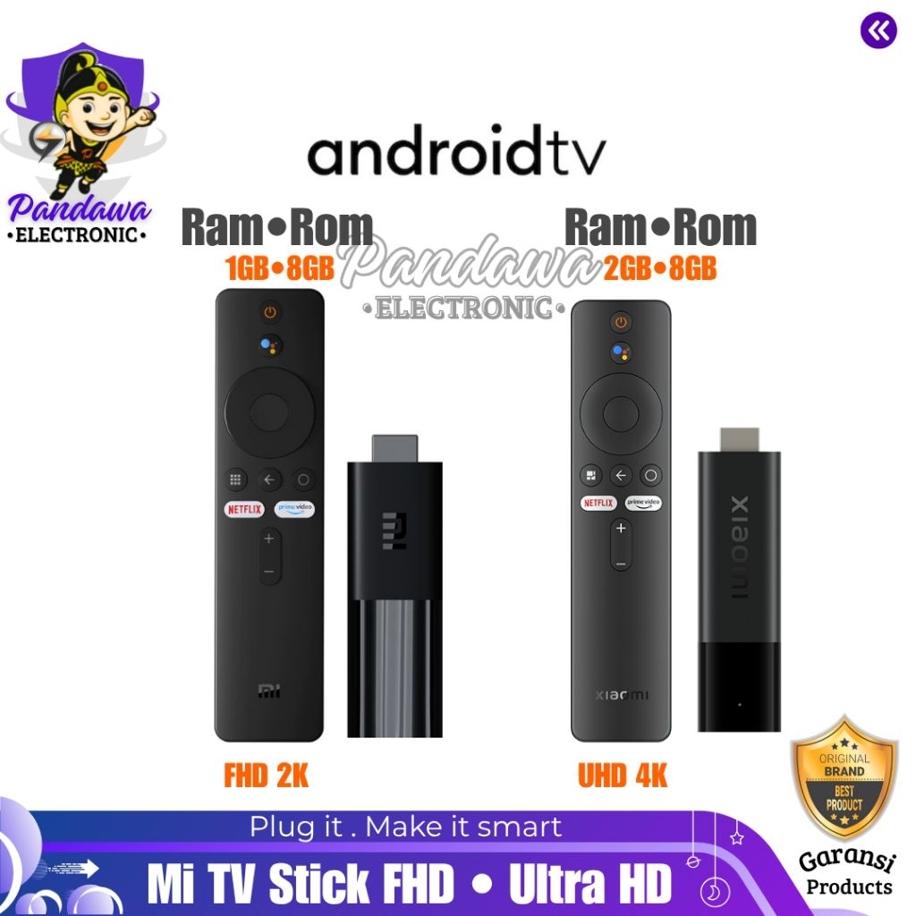 Jual Mi TV Stick 2K | 4K FHD / UHD Smart Google TV Android Global ...