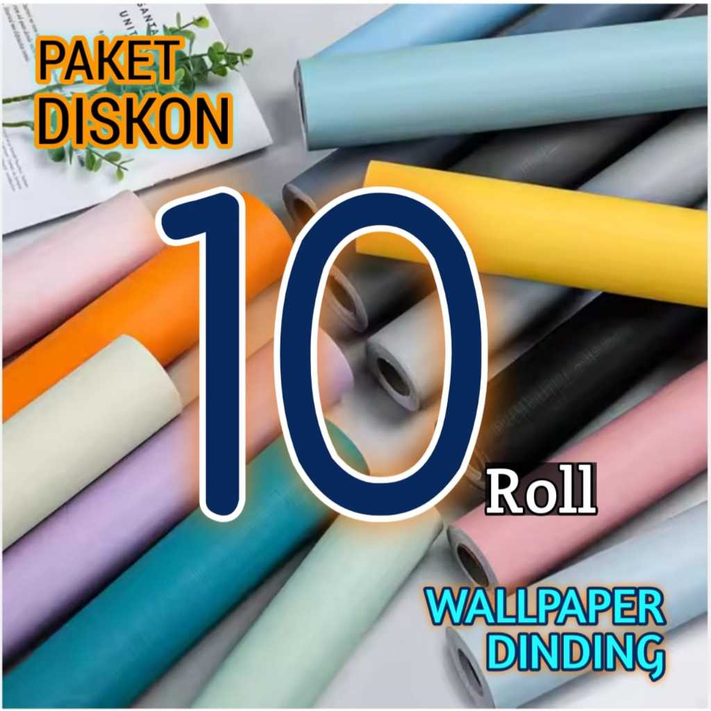 Jual Wallpaper Dinding Sticker Self-Adhesive PAKET 10 ROLL Murah ...