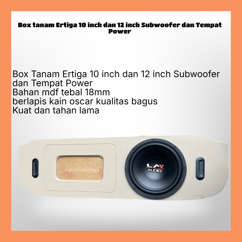 Jual Box tanam Ertiga 10 inch dan 12 inch Subwoofer dan Tempat Power ...