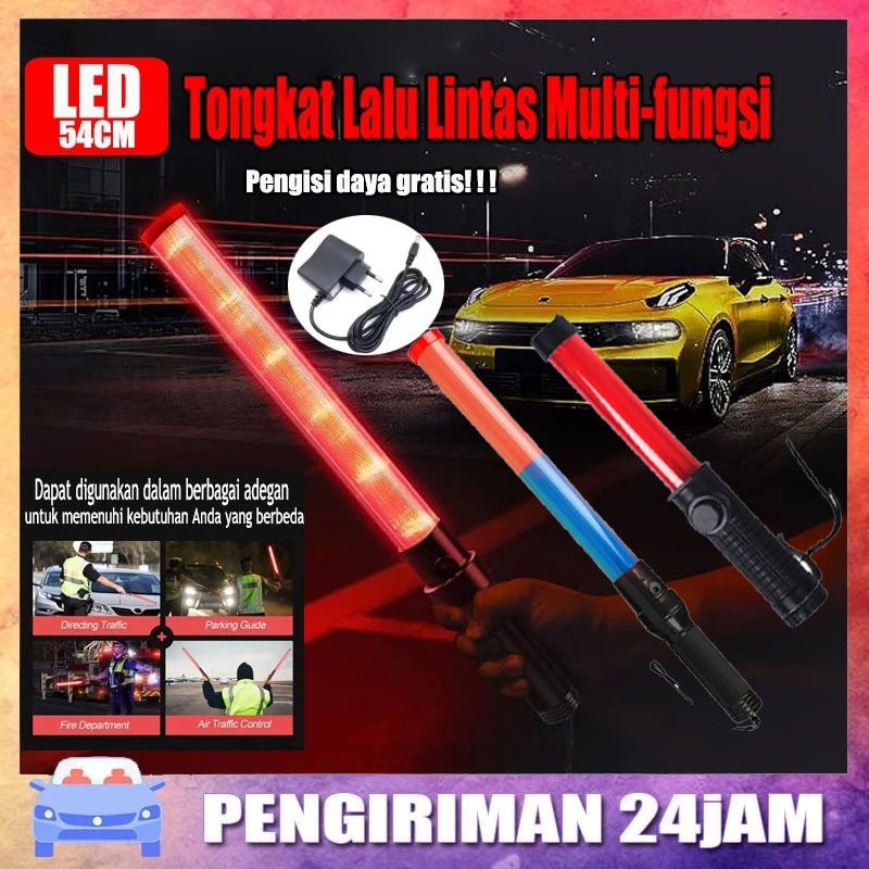 Jual 【COD】Senter Parkir Tongkat Parkir Lalin Panjang Stik Parkir 54CM ...