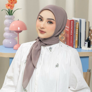 Jual Nathelabel - Poly Plain Paris Hijab Square (Hijab Segi Empat Poly ...