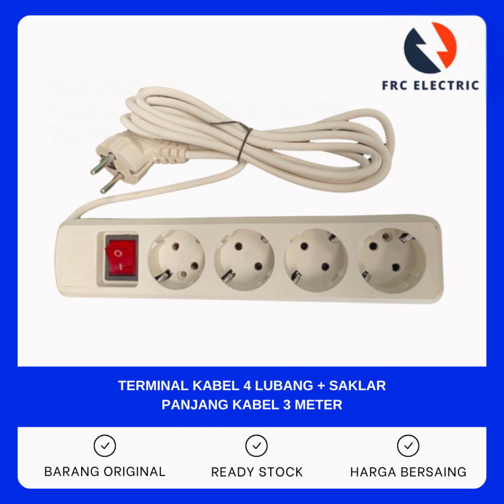 Jual Terminal listrik - Terminal Listrik 4 lubang - Stop kontak - Stop ...