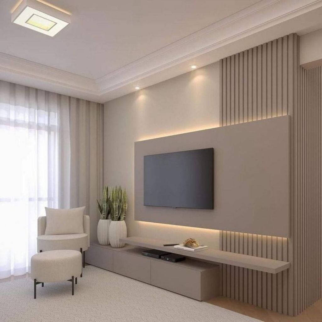 Jual BACKDROP TV MINIMALIS MODERN, BACKWALL TV MINIMALIS | Shopee Indonesia