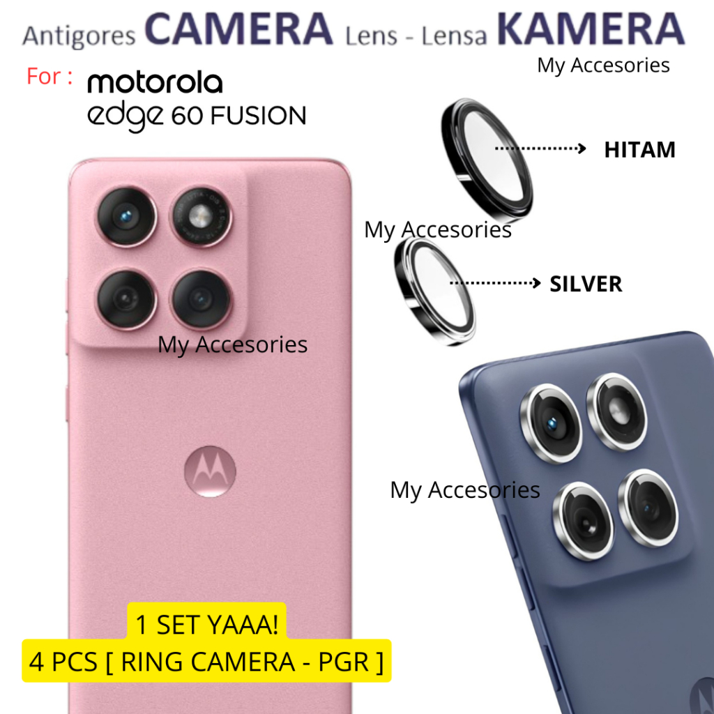 Jual 1SET RING Lens Camera MOTO EDGE 60 FUSION Tempered Glass Kaca ...
